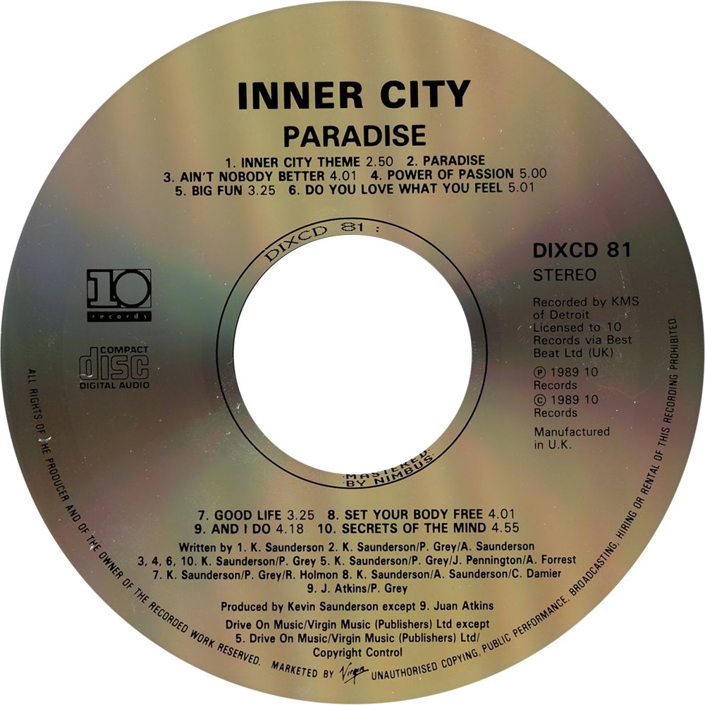 Inner City - Paradise | TheAudioDB.com